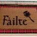 Scottish Irish Fáilte thistle or Irish Harp doormat outdoor | Etsy