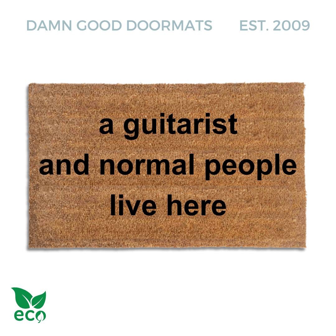 Funny Guitarist and Normal Person Doormat (indoor Outdoor, Durable) - Etsy