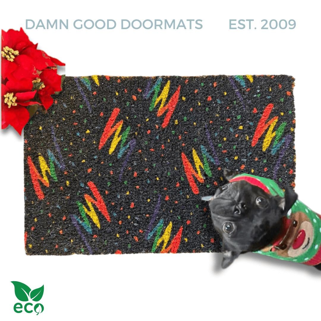 1990's RAINBOW Roller Rink Carpet Doormatt | Vintage Retro Rug Door Mat ...