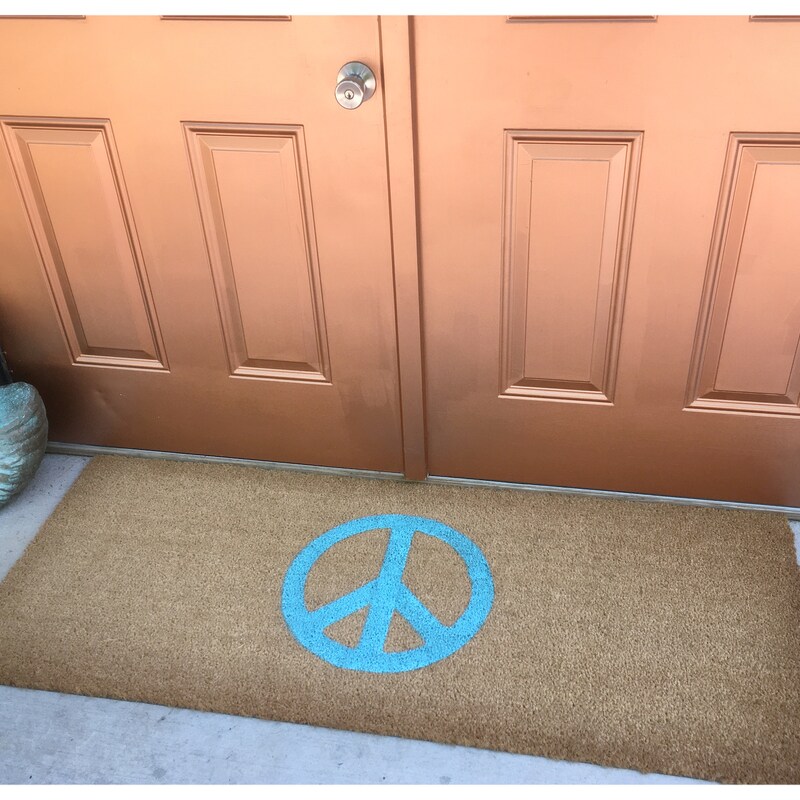 Peace Doormat - Etsy