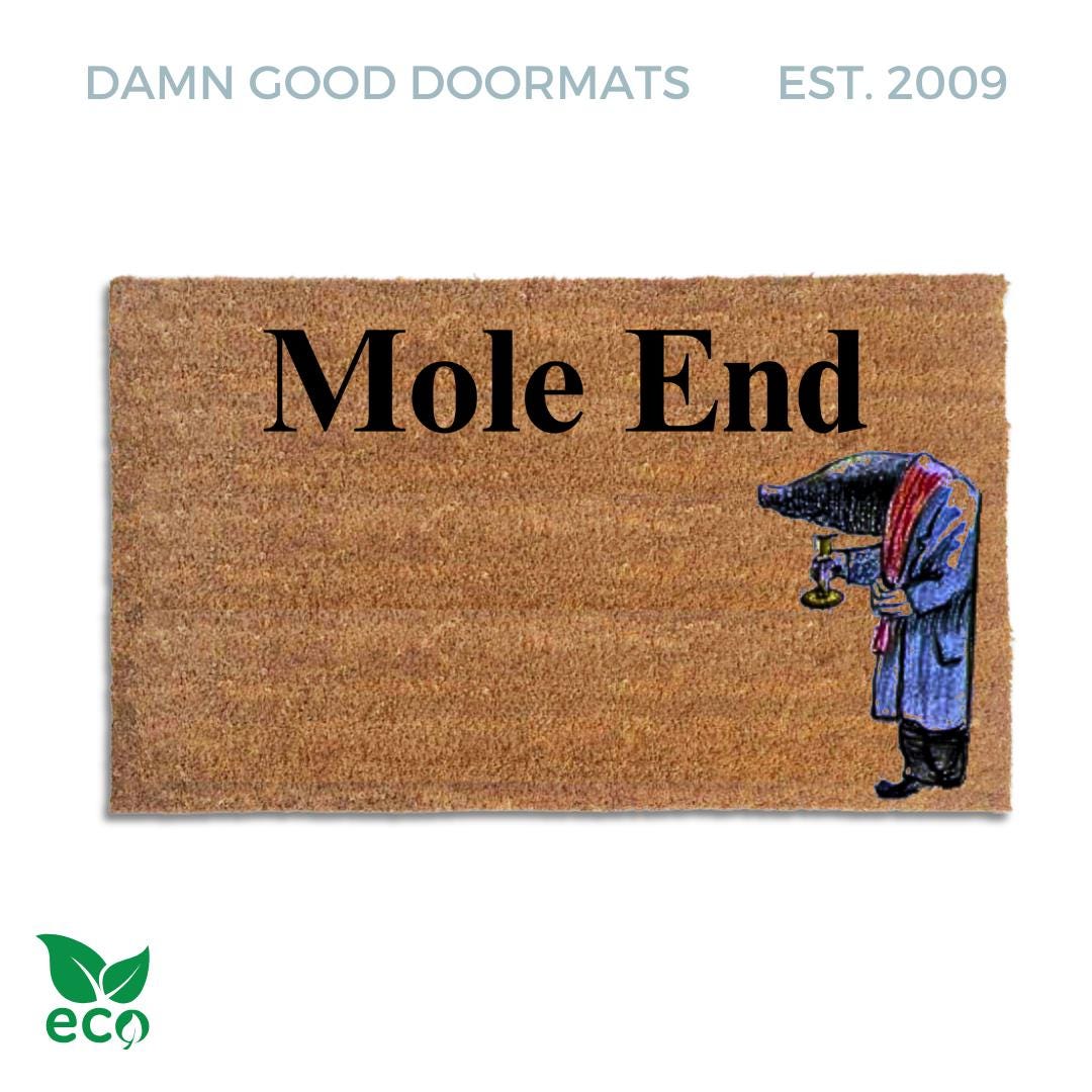 Mole End Wind in the Willows Doormat Hand Painted Teacher Retirement ...