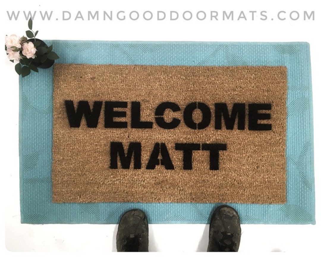 Welcome Matt |gift for Him | Funny Door Mat Doormat Under 50 Outdoor ...