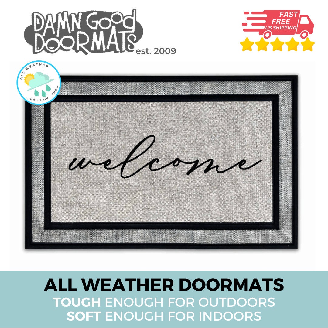 Custom Welcome Mat for Kristen Cursive Cute Sweet Doormat Gifts for Her ...