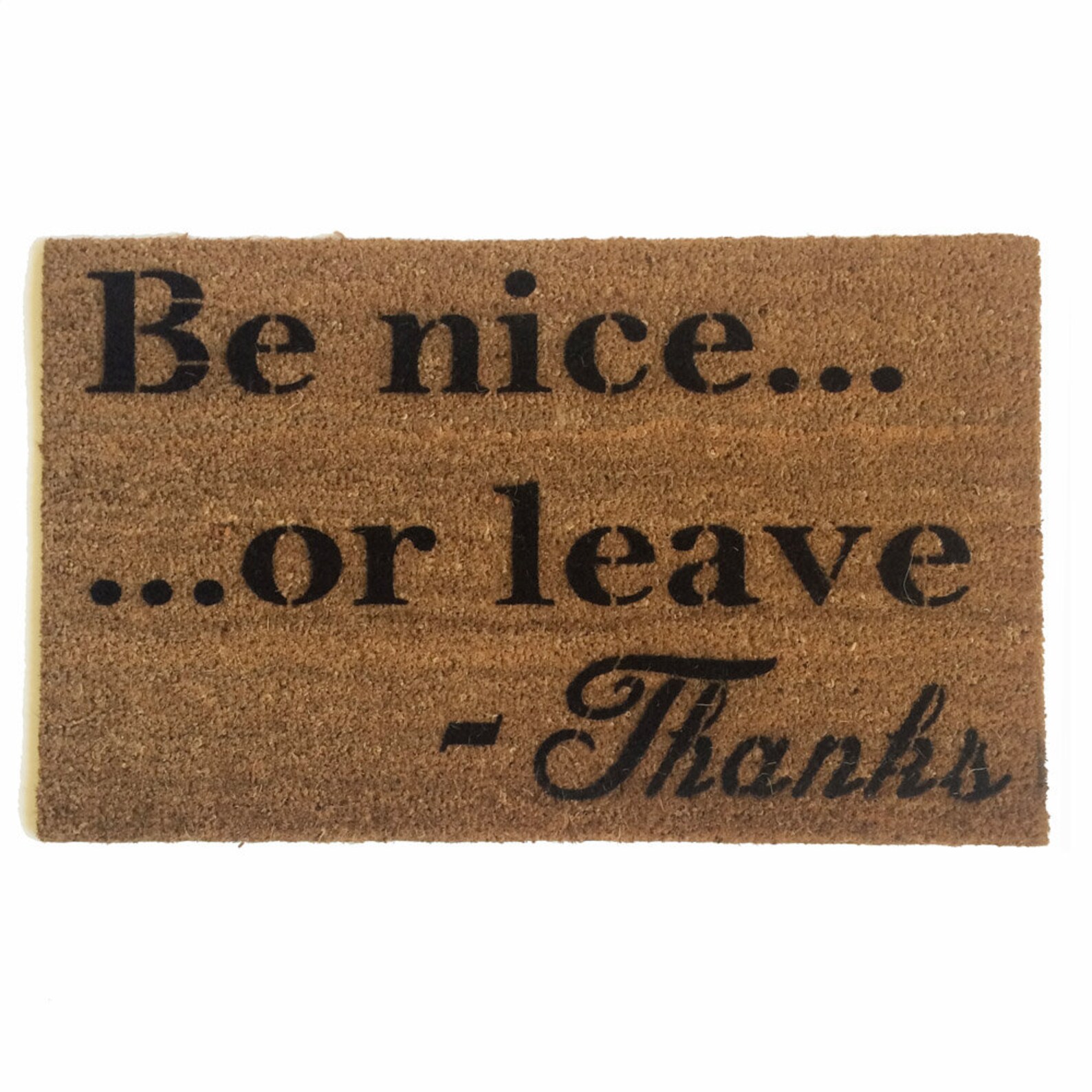 Haste Ye Back/ British come back sign / funny doormat rude | Etsy