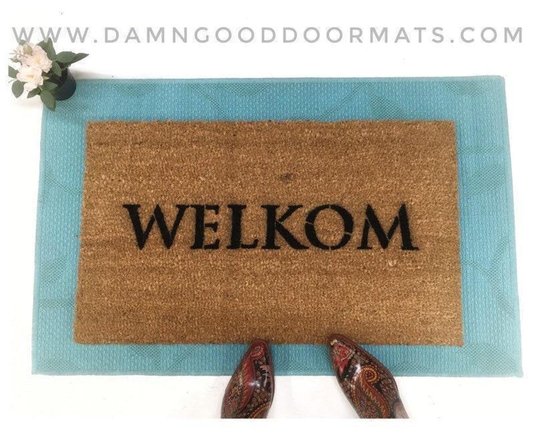Dutch WELKOM Doormat, Eco Friendly Welcome Mat - Etsy