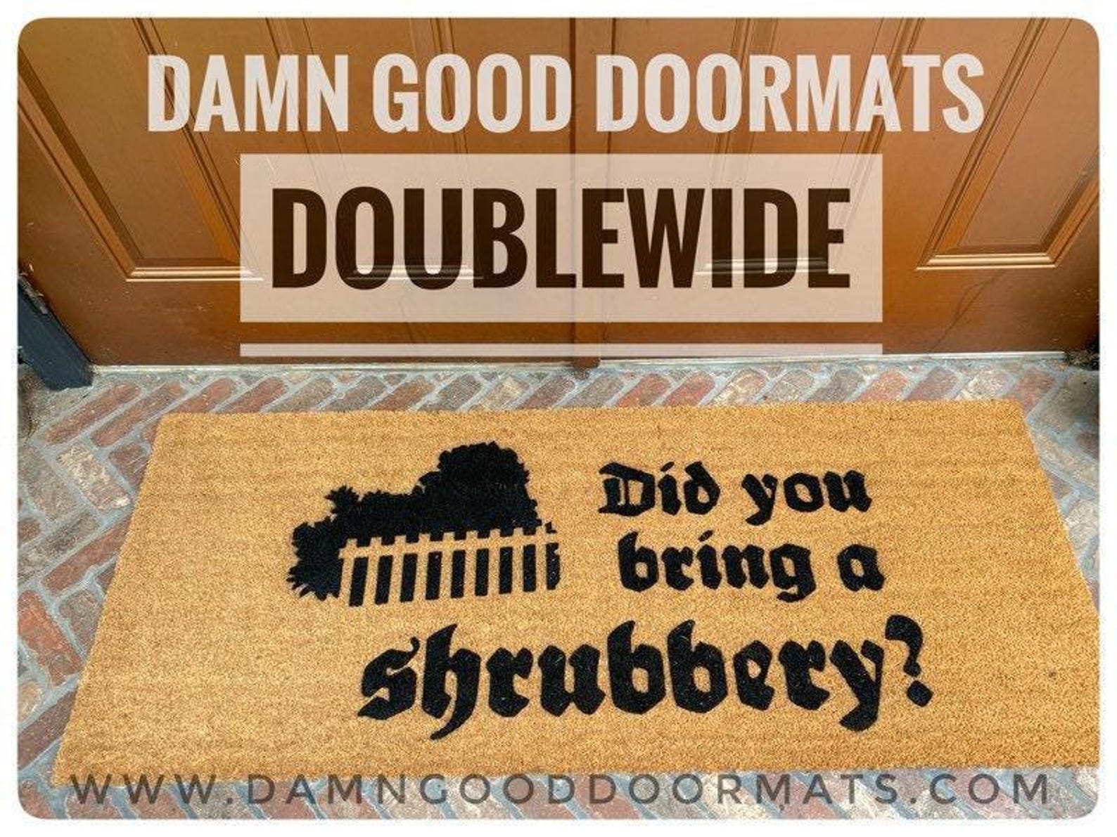 Did You Bring a Shrubbery Funny Doormat - Nerdy Geek Decor - Etsy