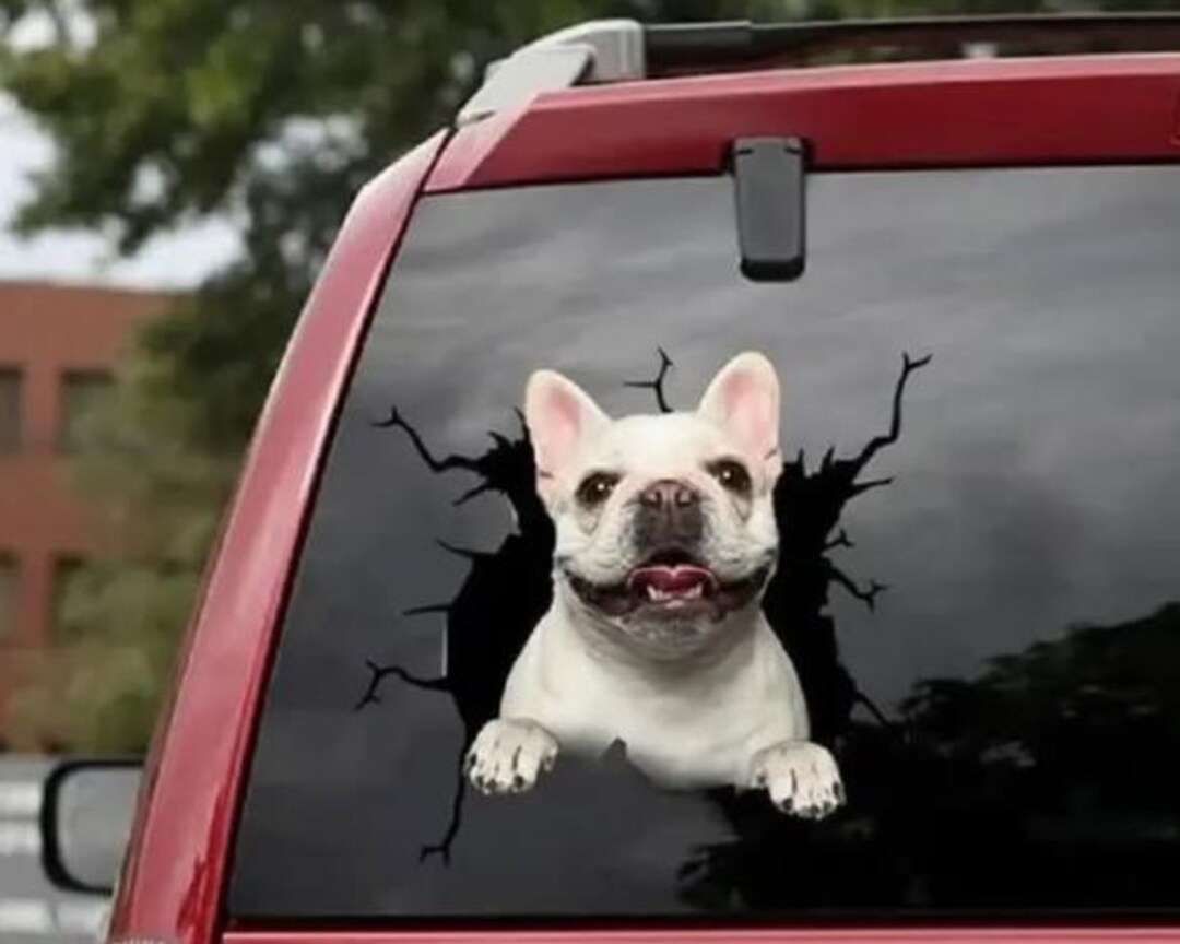 French Bulldog Vinyl Decal for Car, Animal Bumper Sticker, Frenchie ...