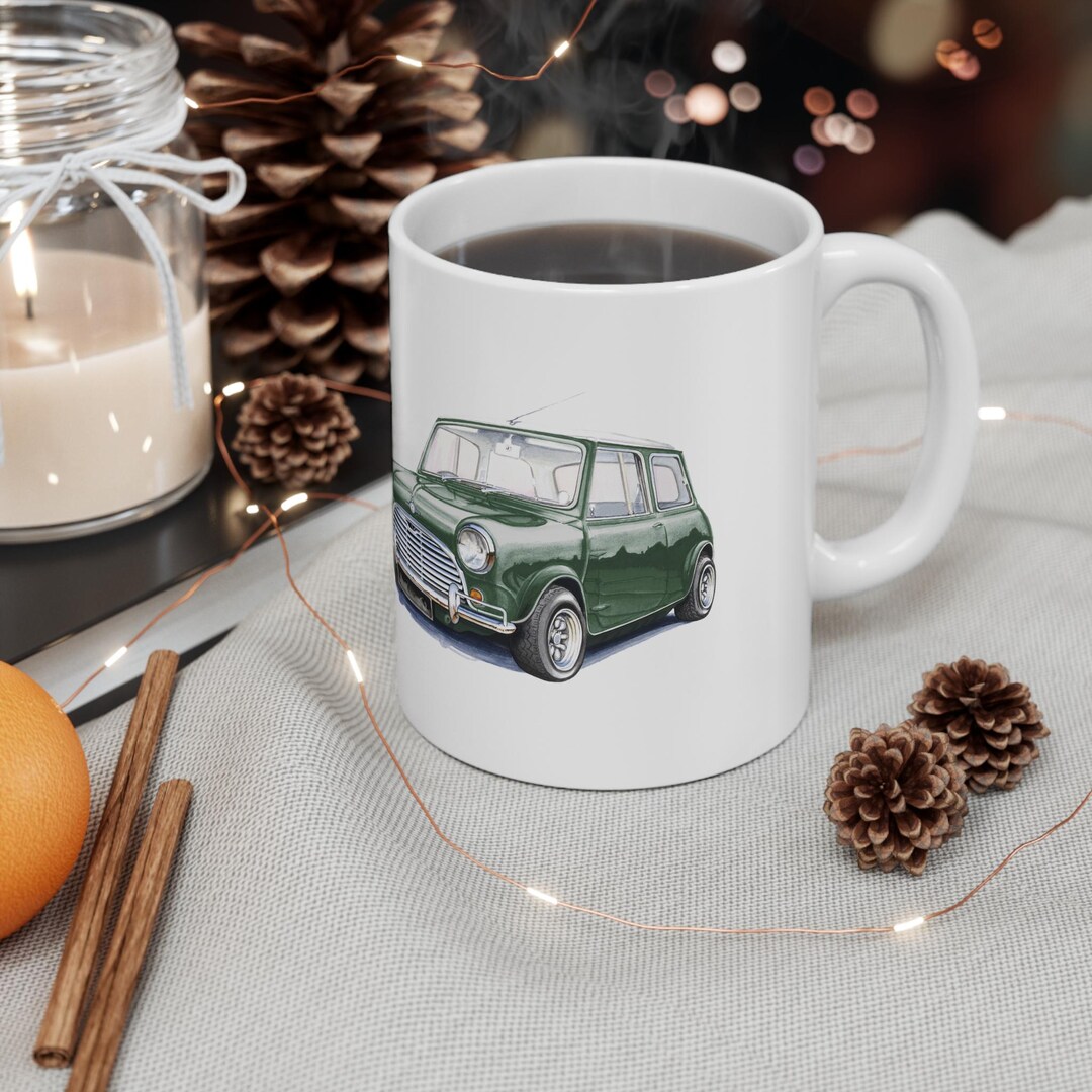 Mug, Austin Mini Cooper Mk1 Classic Auto, Vintage Car Lovers Gift, 11oz ...