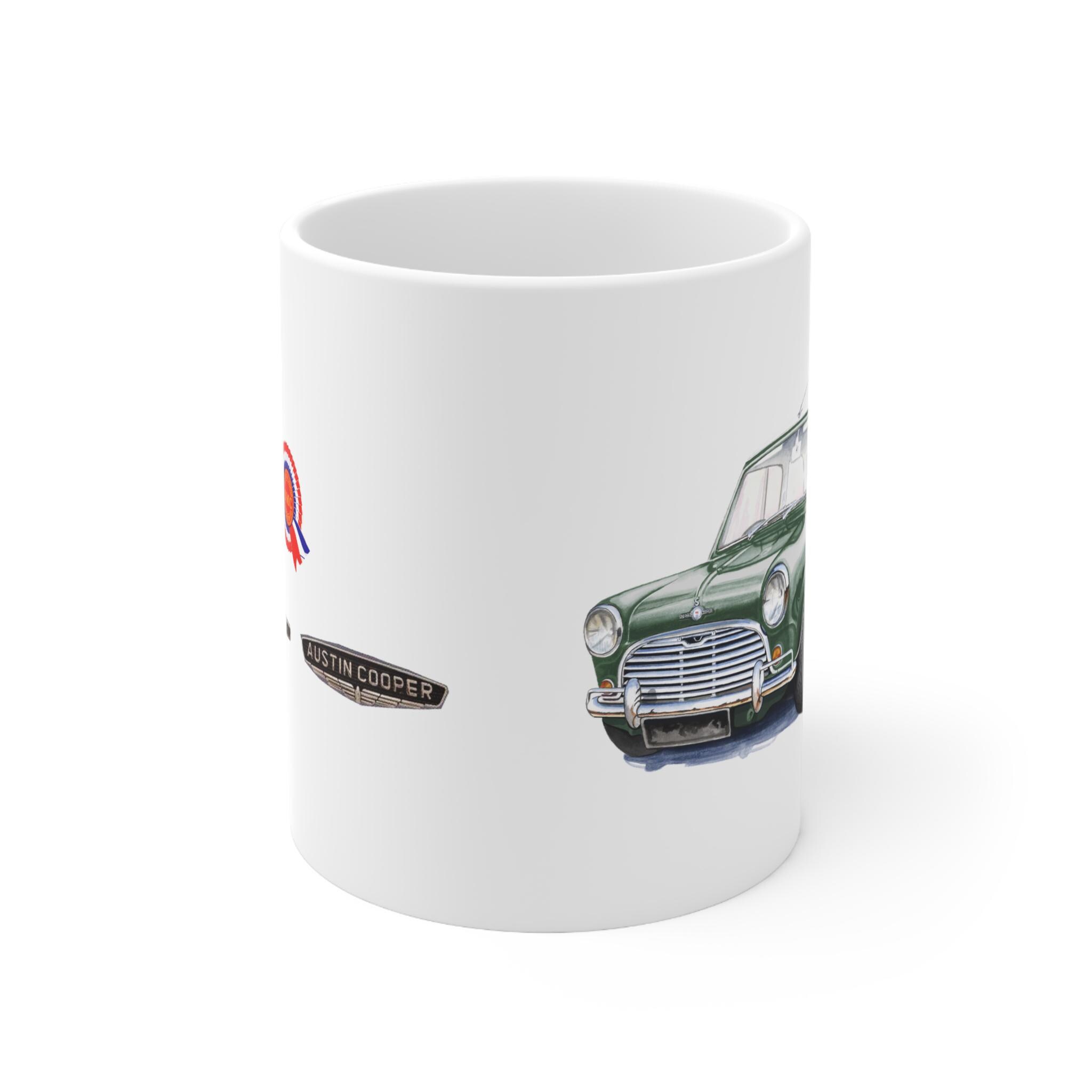 Mug, Austin Mini Cooper Mk1 Classic Auto, Vintage Car Lovers Gift, 11oz ...