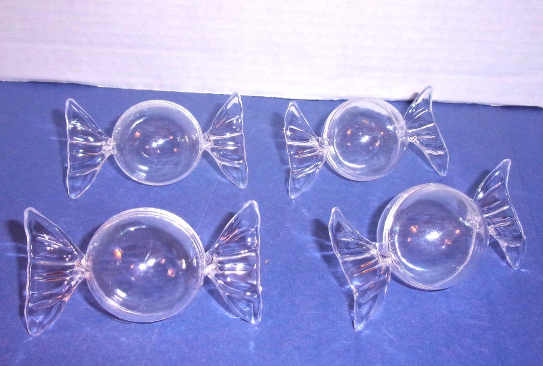 Clear Plastic Candy Boxes, Refillable Mini Candy Shape/ Set of 4/ Craft ...