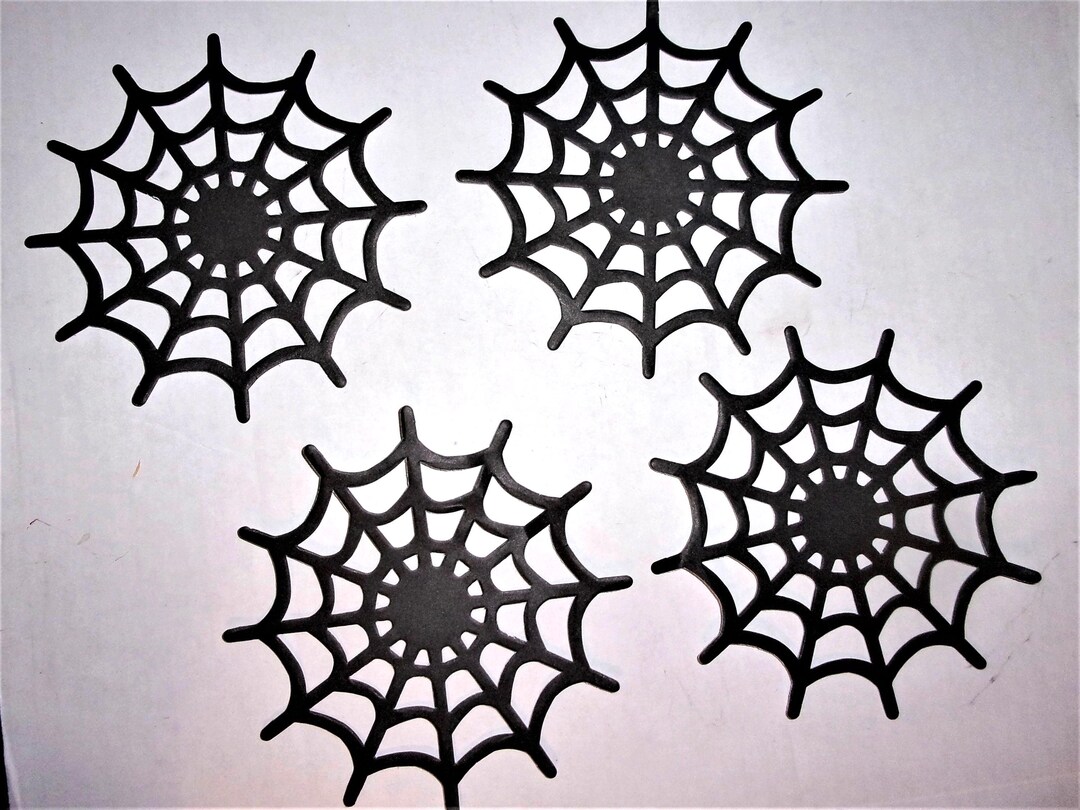 Halloween Paper Doilies- Spider Web/ Set of 4/ 4 3/4" Wide/ Holiday ...