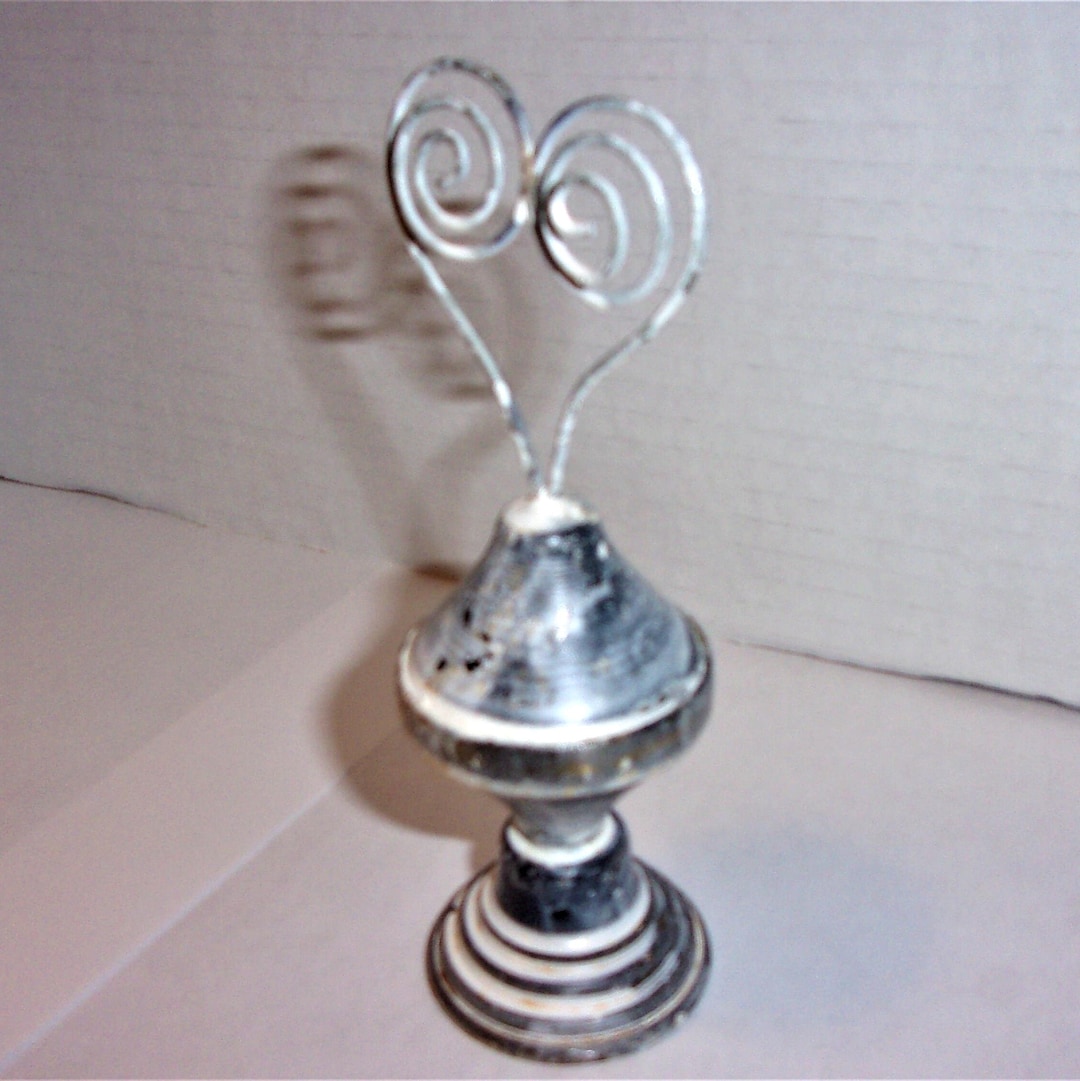 Heart Shape Wire Card Holder/single /home Decor/supplies* - Etsy