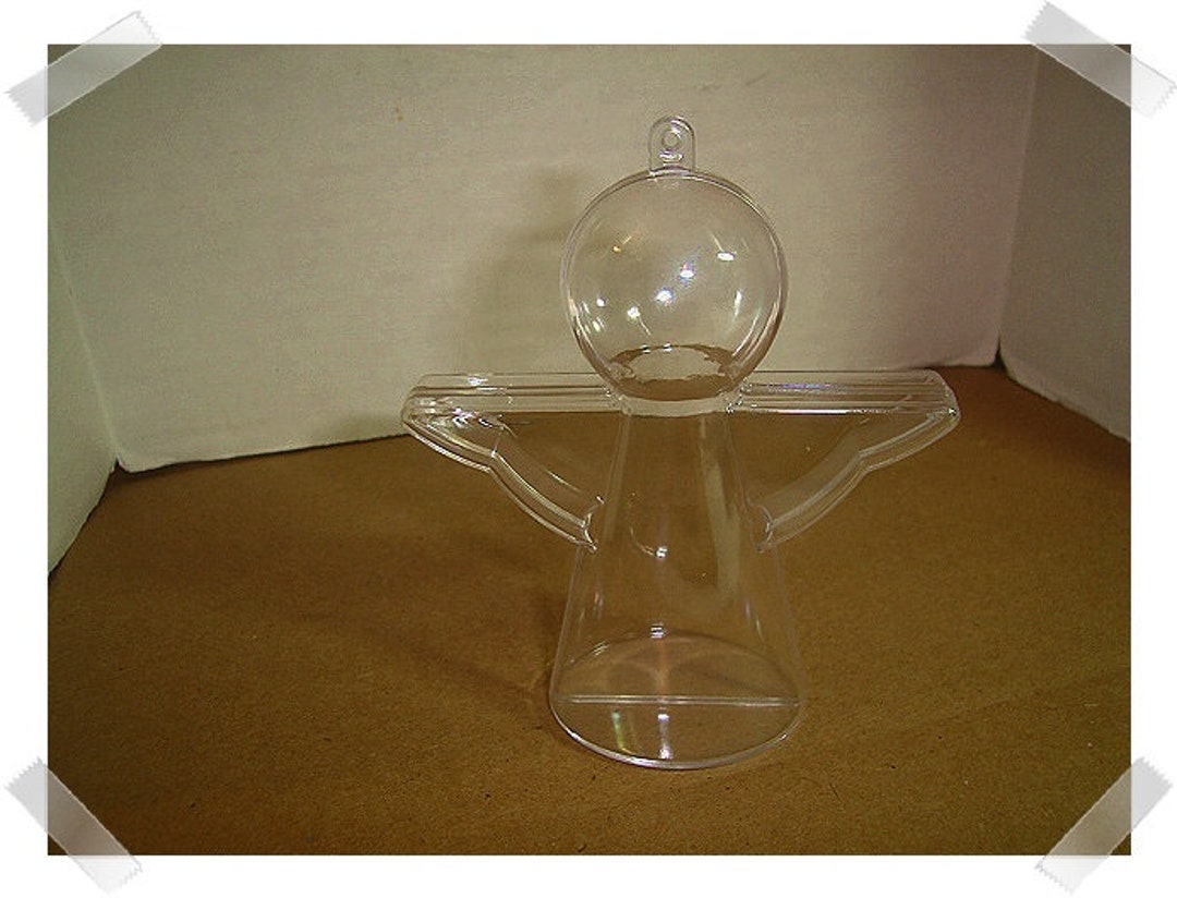 Clear Acrylic Fillable Angel Ornament/ Mini/ Craft Supplies* - Etsy