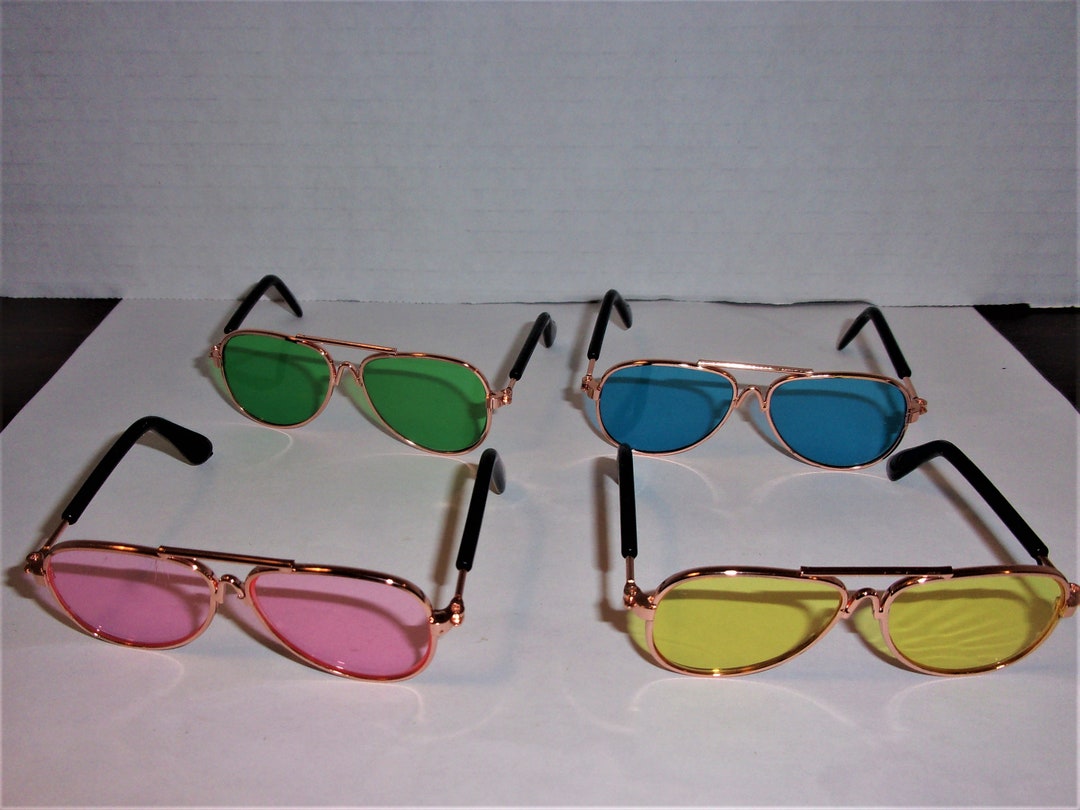 Aviator Doll Sunglasses / Doll Accessories /4 Color Choices (color Can ...