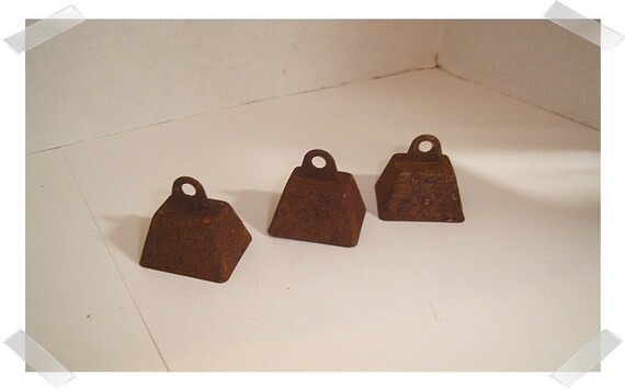 Rusty Cow Bells/ Set of 3/ Craft Supplies - Etsy