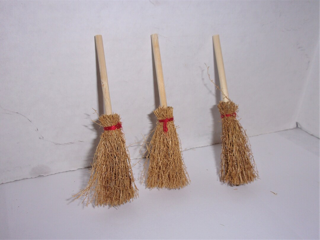 Miniature Brooms/ Set of 3/ Minis/ Craft Supplies - Etsy