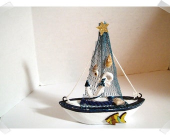 Boat figurine | Etsy