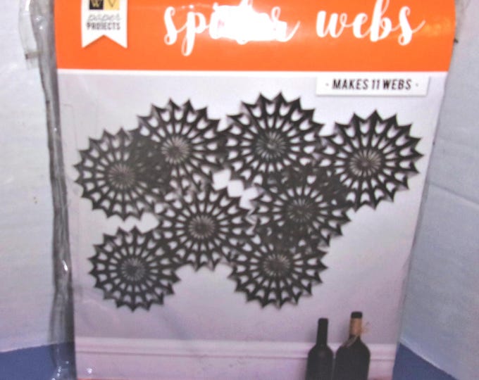 Halloween Cardstock Spider Web Kit/ Set of 8 to 11/ Holiday Décor ...
