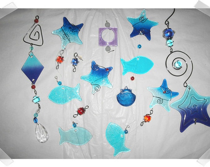 Colored Glass Craft Pieces/assorted Lot - Etsy