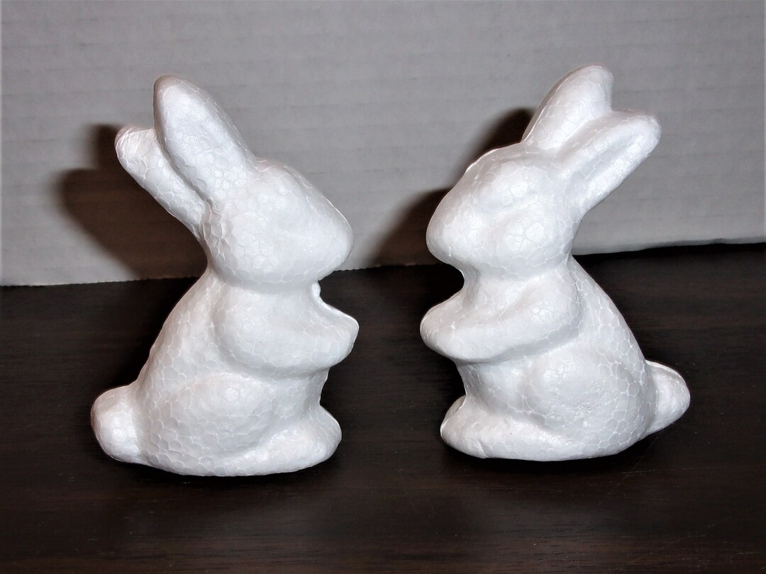 White Small Rabbits/ Single or Set(s)/styrofoam/craft Supplies* - Etsy