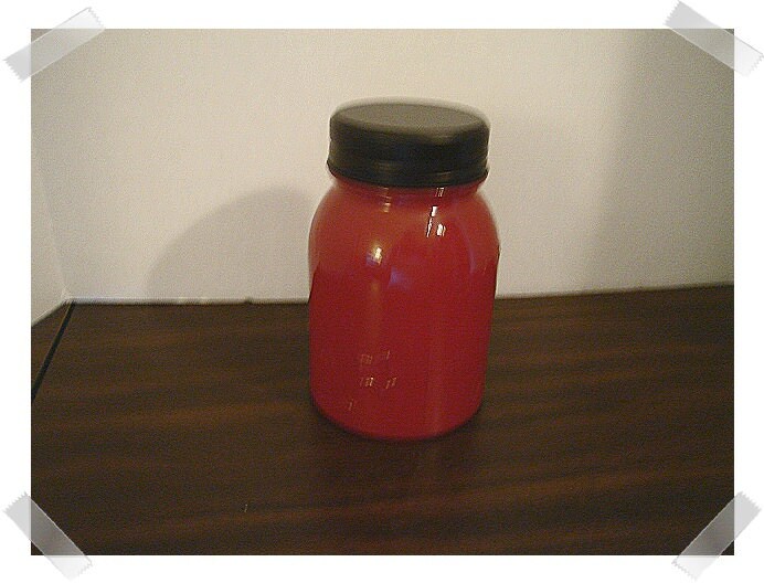 Red Glass Jars - Etsy