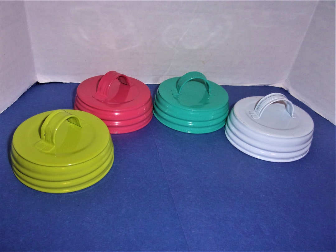 Enamelware Mason Jar Lid With Handle/assorted Colors /single / Home ...