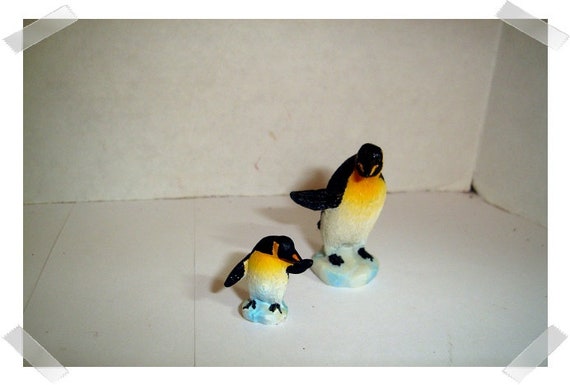 Fairy Garden Resin Penguins/ Adult & Baby | Etsy