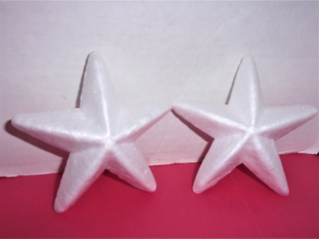 White Large Stars/ Single or Sets/styrofoam/craft Supplies - Etsy