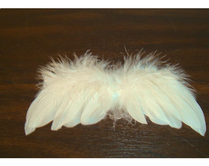 White Feather Angel Wing/ Small - 7" to 7 1/4" Long/ Craft Supplies* - Etsy