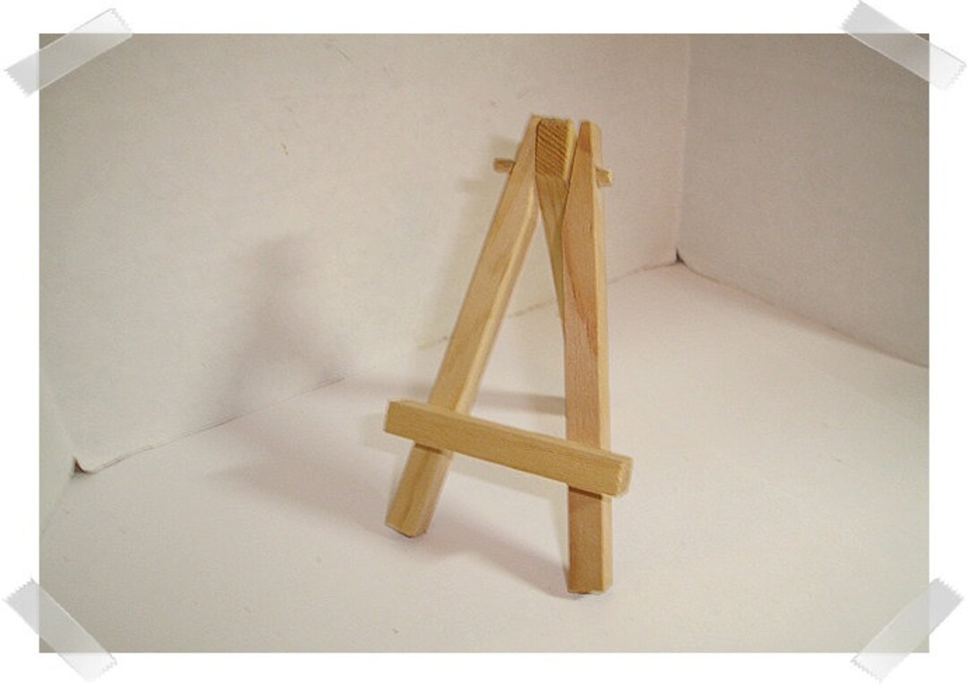 Miniature Wooden Easel/ Small Size/color Wood Will Vary*/craft Supplies ...