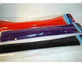 Orange Pipe Cleaners 6mm Chenille Craft Stems 25 Pieces - Etsy