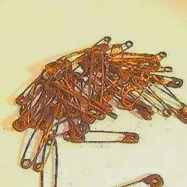Rusted Safety Pins - Etsy