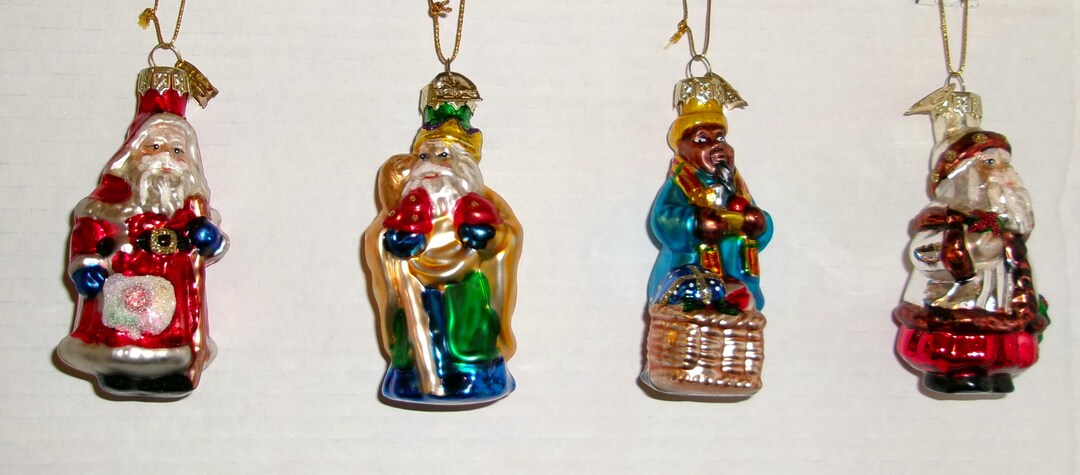 Vintage Thomas Pacconi Glass Santa Ornament 2002/ Singles/ Holiday ...