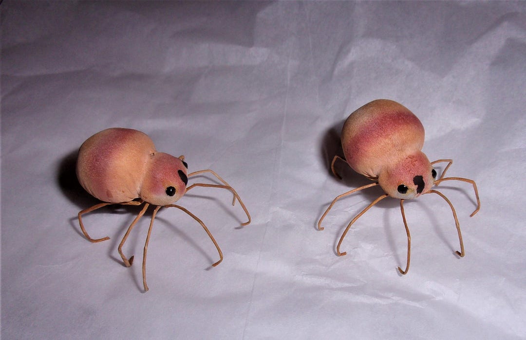 Small Spiders/ Halloween/ Set of 2 OR Single/holiday Décor/ Craft ...