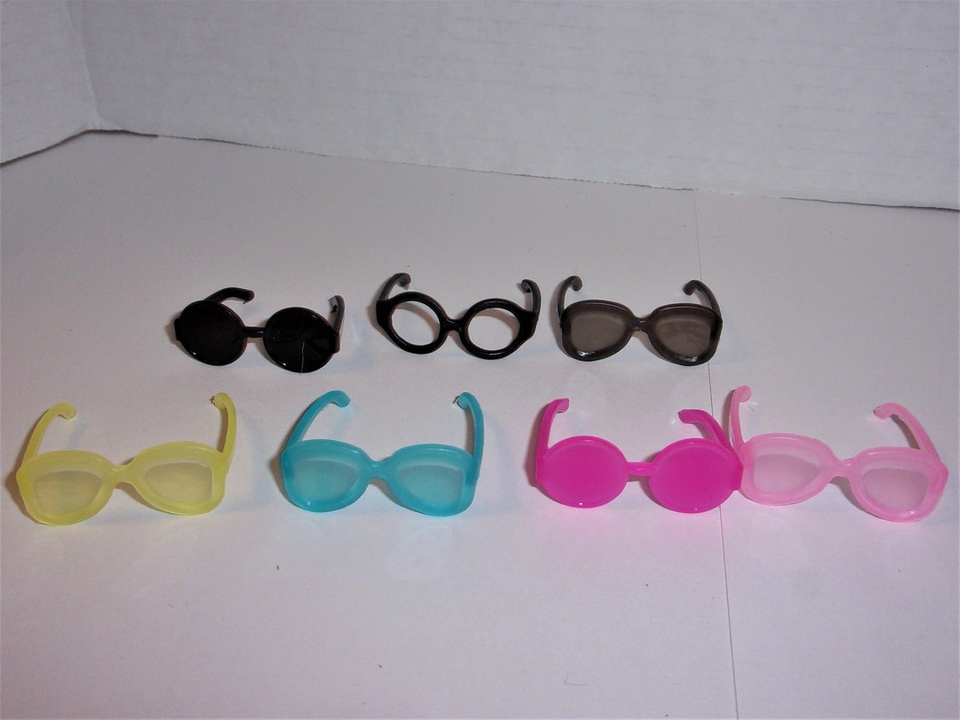 Mini Doll Glasses Plastic Assorted Sets Colors Mini Supplies Etsy