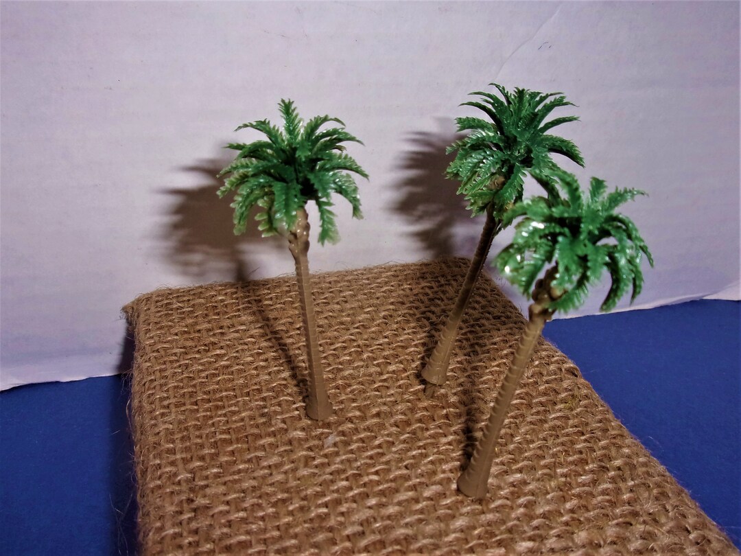 Miniature Palm Tree/ Assorted Sizes & Shapes and Set(s)/ Color Will ...