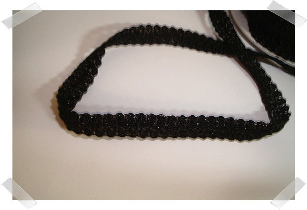 Grimp Braided Trim 5/8 Wide/ Black/ Assorted Yardage/ - Etsy