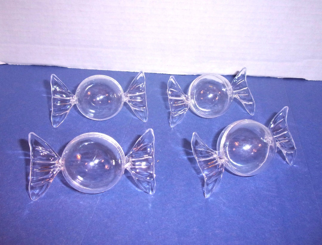 Clear Plastic Candy Boxes, Refillable Mini Candy Shape/ Set of 4/ Craft ...