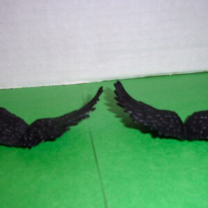 Black Angel Wings 3D /plastic / Set of 2/ Craft Supplies* - Etsy