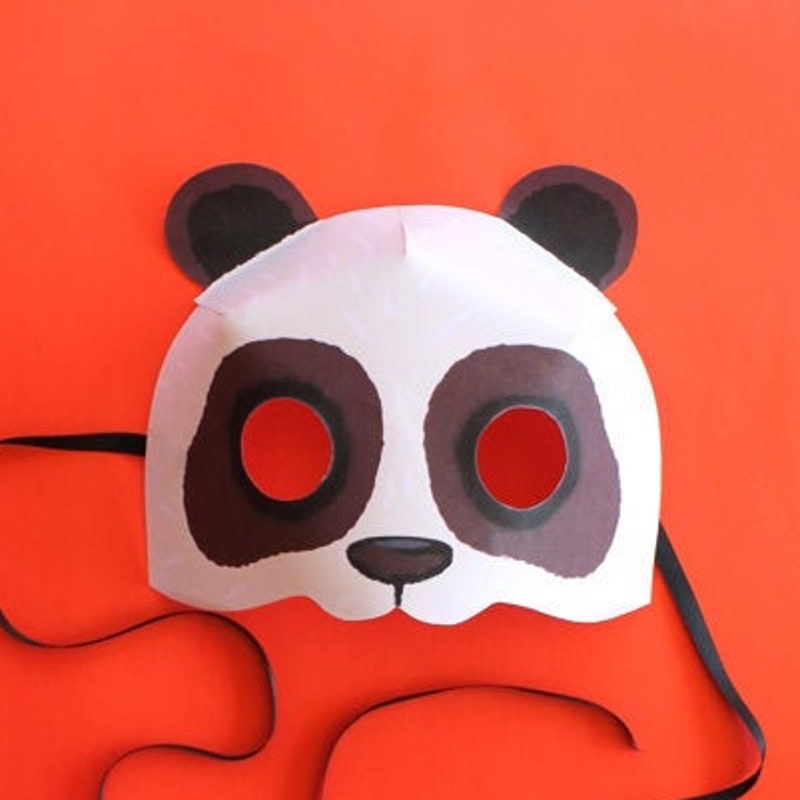 Panda Mask - Etsy