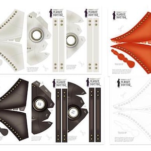 Plague Doctor Mask Template No Sew Mask Pattern. Make a Paper Plague ...