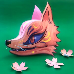 Kitsune Craft Activity Kit Templates. Download DIY Puppets, Masks and ...