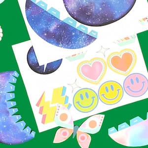 DIY Party or Festival Hat Templates. Printable Pdf Patterns ...