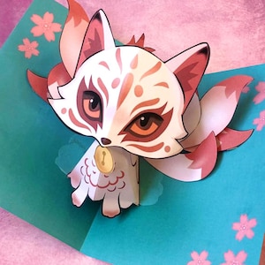 Kitsune Craft Activity Kit Templates. Download DIY Puppets, Masks and ...