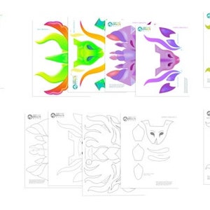 Dragon Craft Activity Kit Templates. Download & Make Puppets, Masks and ...