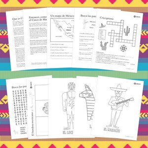 Mexico's Cinco De Mayo Worksheets in Spanish and English. Instantly ...