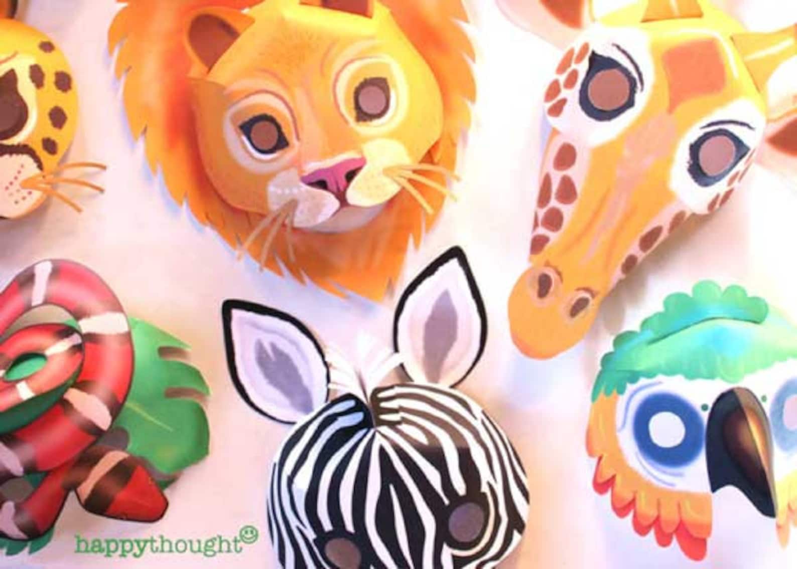 DIY Lion Mask Template: Printable Papercraft Costume (PDF Pattern) - Etsy