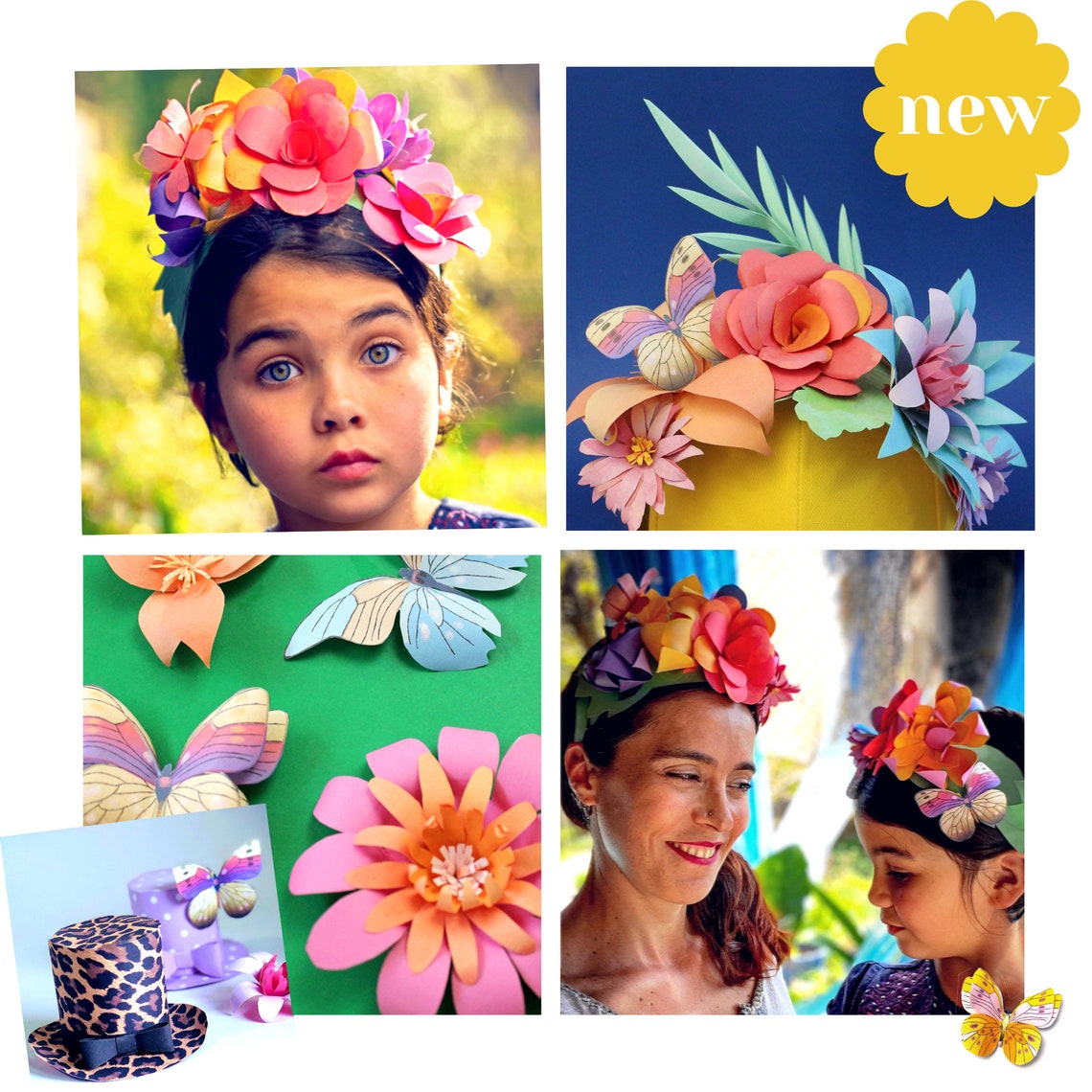 Paper Flower Crown Craft Kit. Make a Paper Flower Crown - Etsy