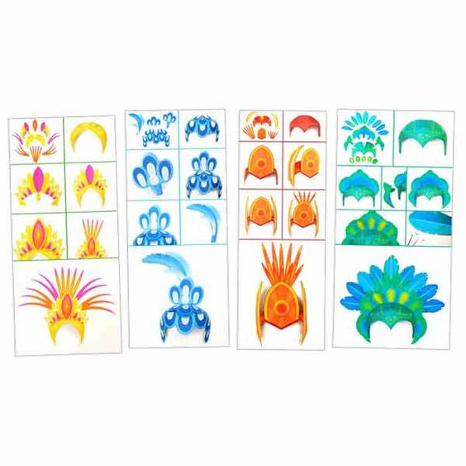 Printable Carnival Headpiece Templates – DIY Costume Masks (PDF) - Etsy