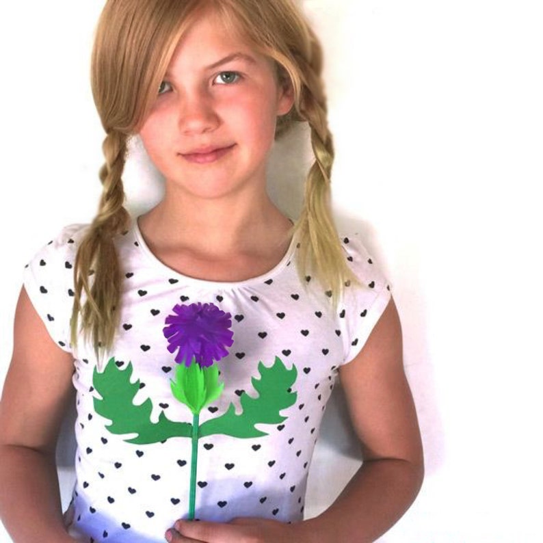 DIY Paper Thistle Template: Scottish Burns Night Decoration (PDF ...